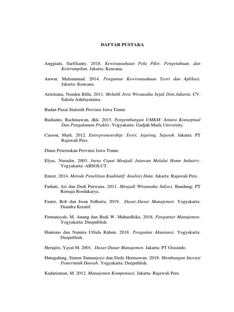 Keterampilan. Jakarta: Kencana.: Daftar Pustaka | PDF