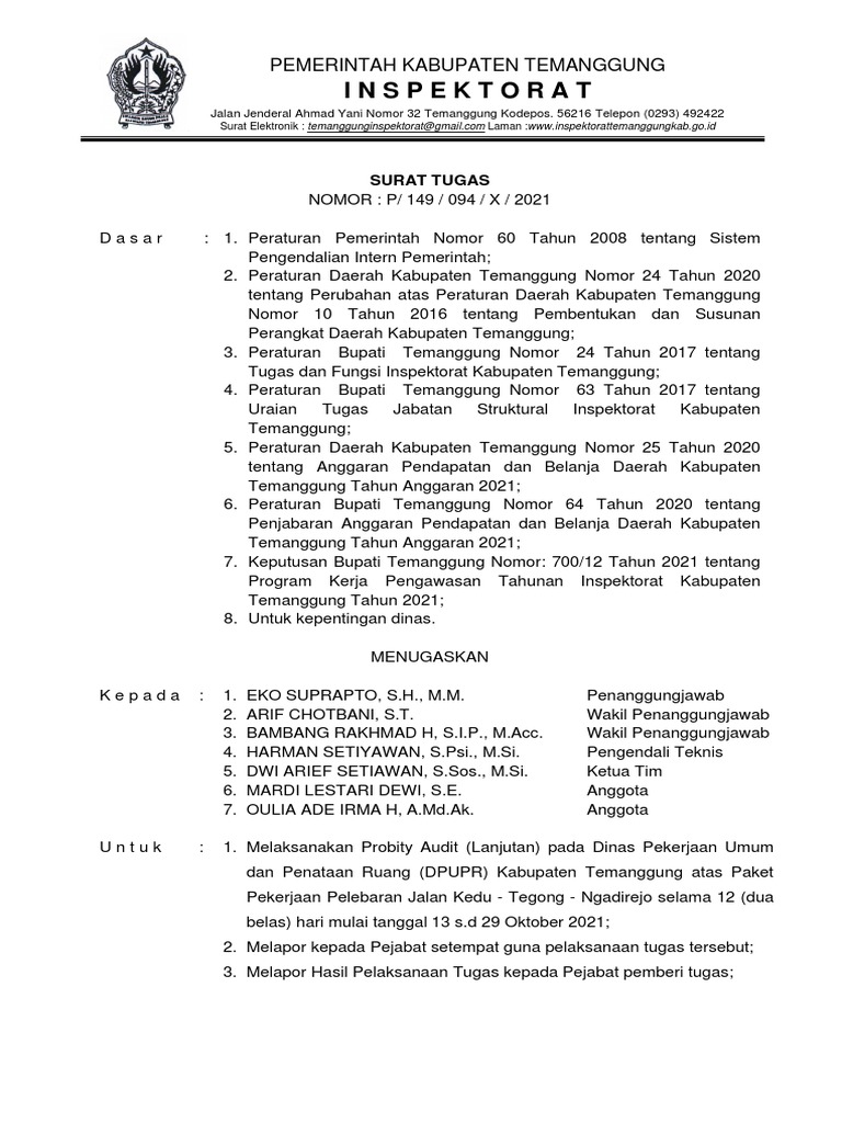 Probity Audit Lanjutan | PDF