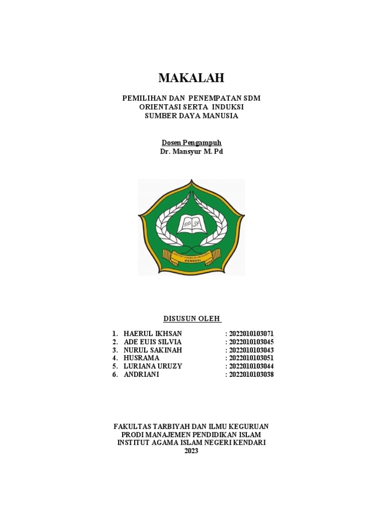 Makalah MSDM | PDF