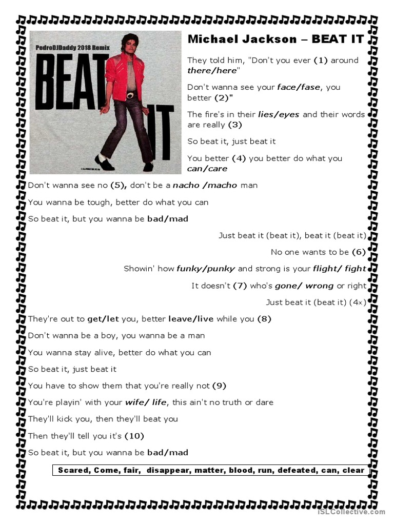 Michael Jackson - Beat It | PDF