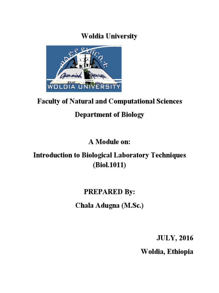 Introduction To Biological Laboratory Techniques | PDF | Microscope | Electron Microscope