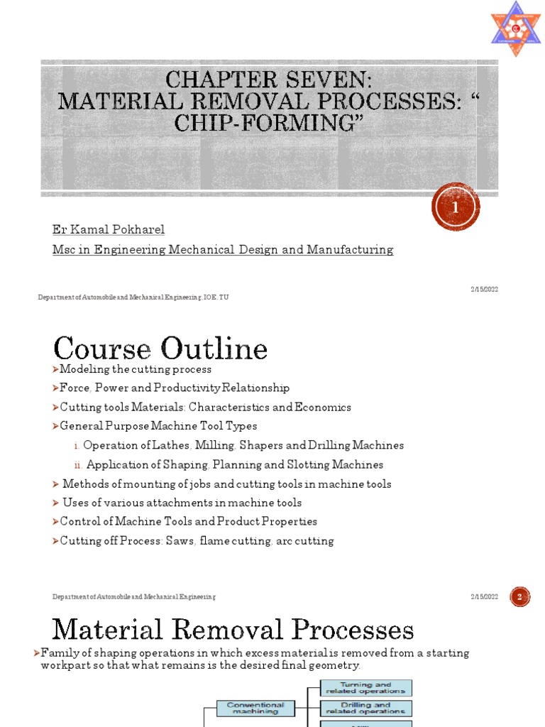 Chapter 7 - Machining | PDF | Machining | Wear