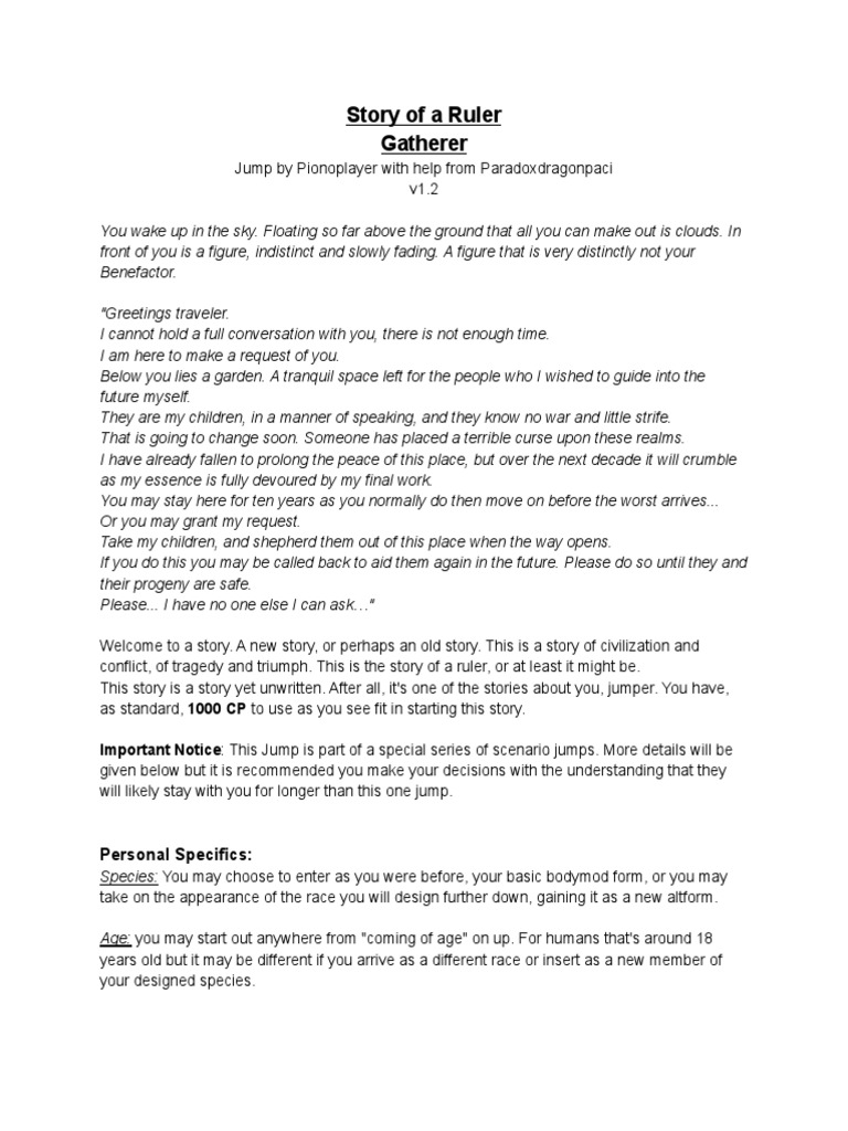 Story of A Ruler - 01 Gatherer | PDF | Desert | Intelligence