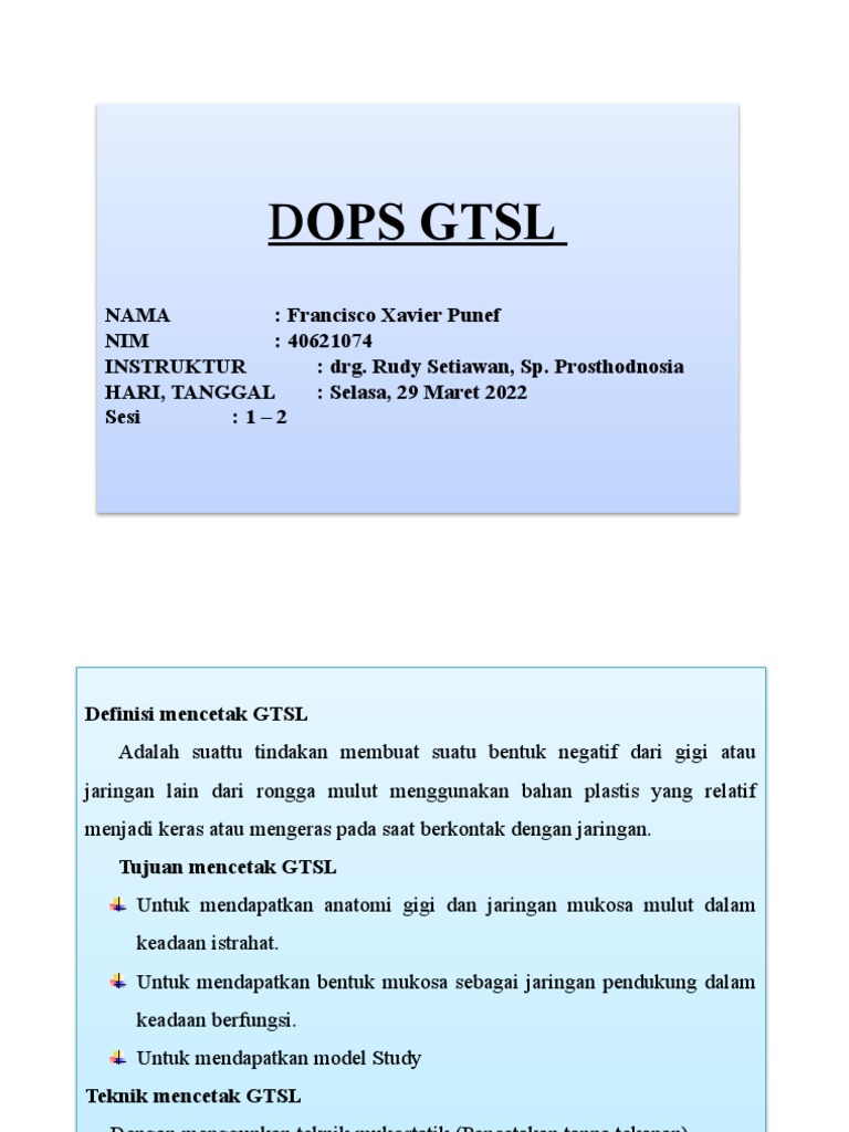 Dops GTSL | PDF
