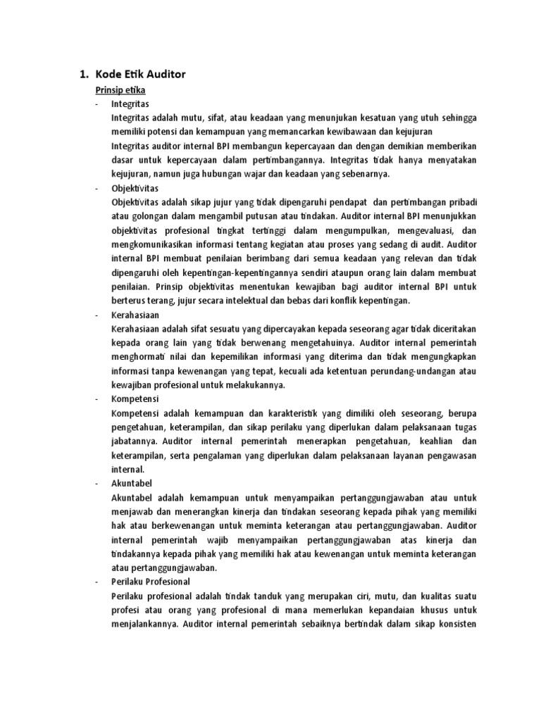 Rangkuman Soal SKB Auditor | PDF