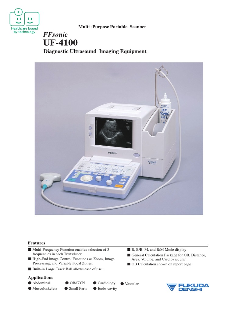 UF-4100 Catalog 2P | PDF | Medical Ultrasound | Imaging