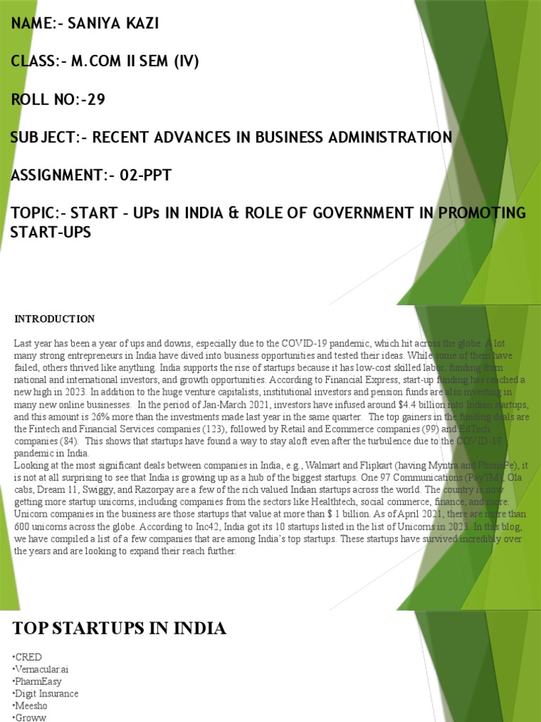 STARTUPS | PDF | Startup Company | Small Business & Entrepreneurs