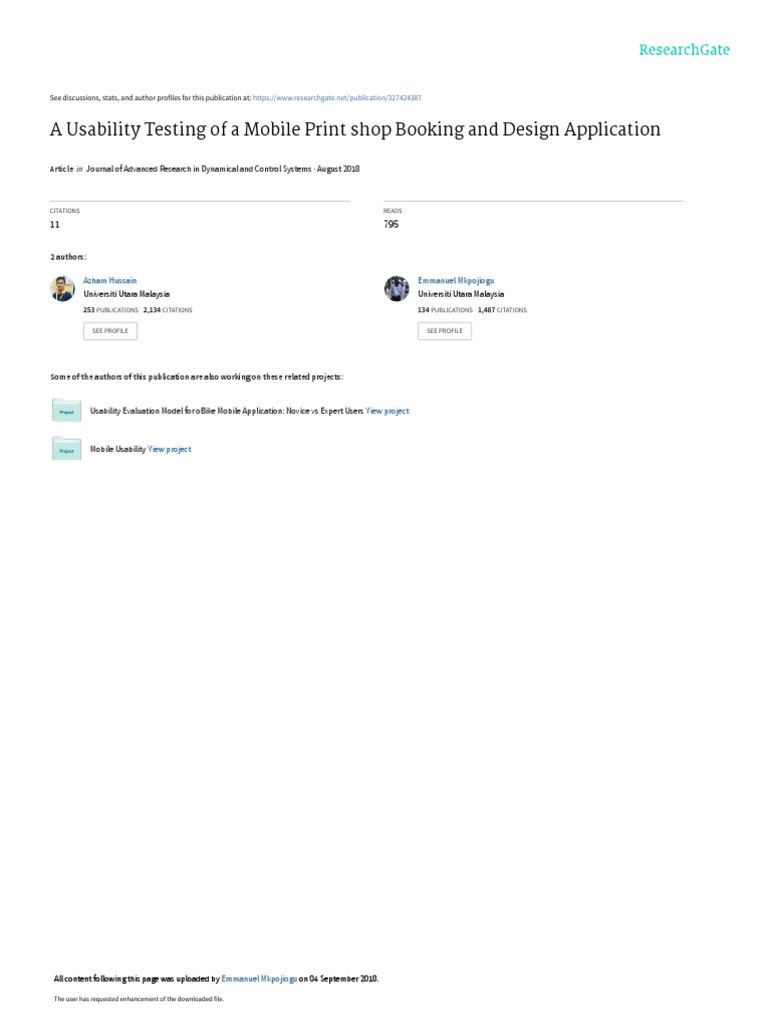 Azham Hussain 3 | PDF | Usability | Computer Science