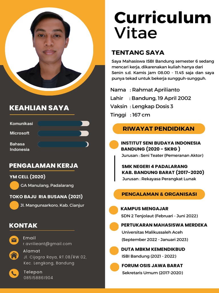 Contoh Curriculum Vitae | PDF