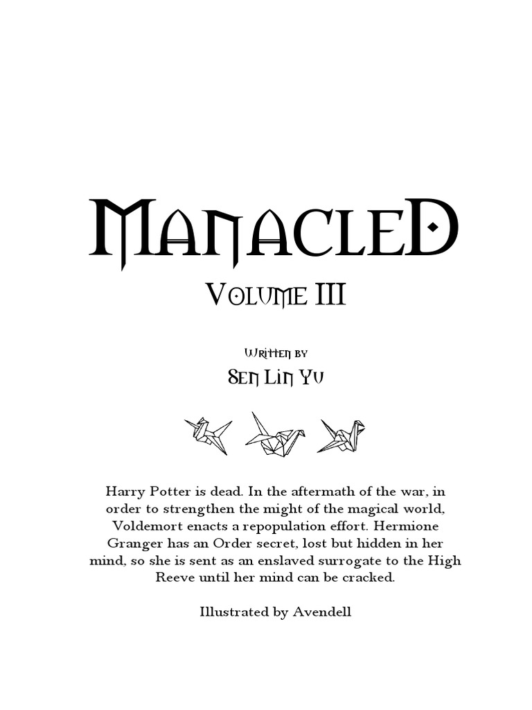 Manacled: Sen Lin Yu | PDF | Harry Potter