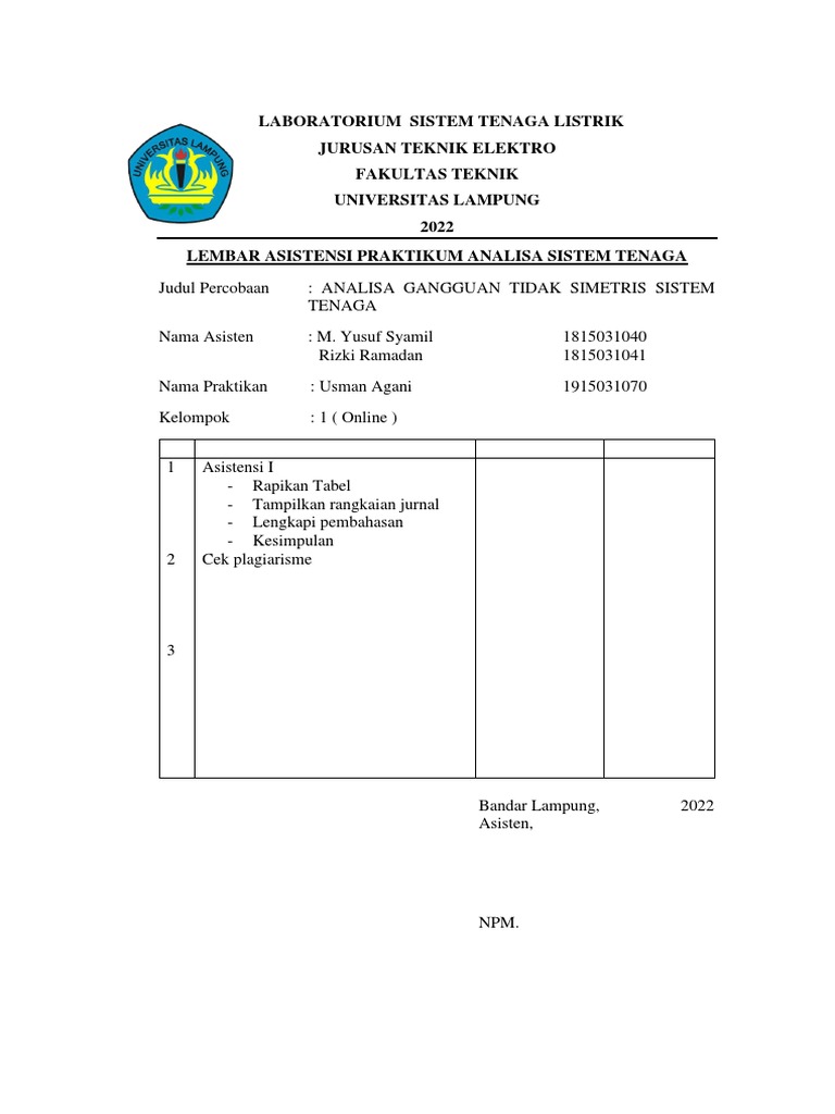Ass2 - Lap - Perc. 5 Usman Agani - 1915031070 | PDF