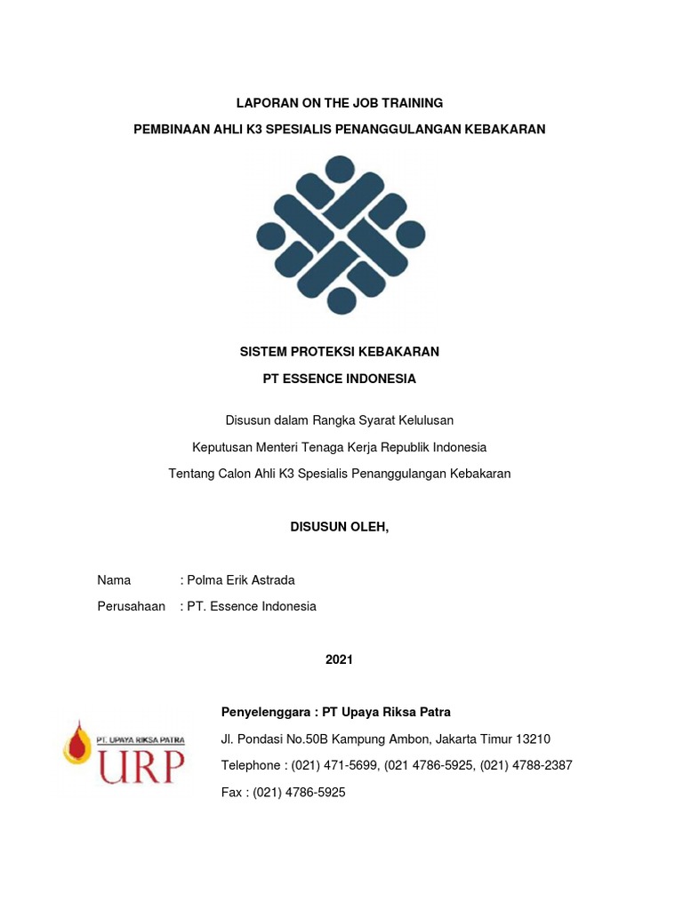 LAPORAN OJT - Polma Erik Astrada | PDF