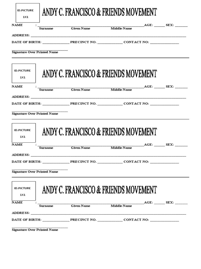 Andy & Friends Movement | PDF