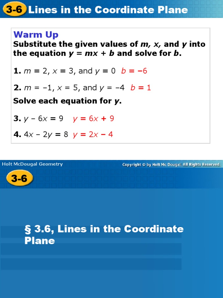 G10 - Slopes and Forms of A Line | PDF | Line (Geometry) | Plane (Geometry)