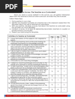 Students PECS Checklist | PDF | Question | Cognitive Science