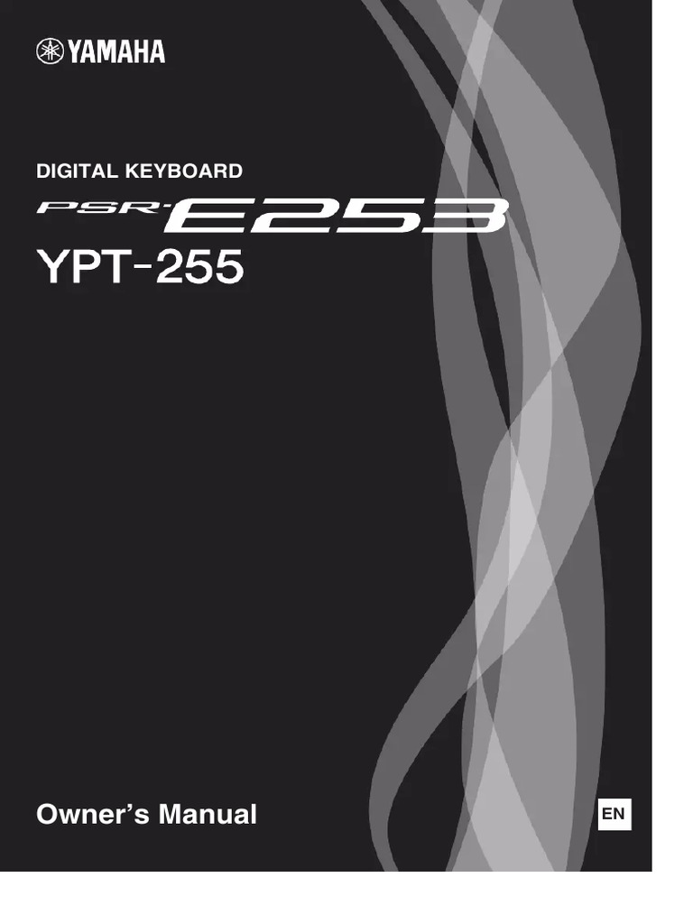Instruction Yamaha YPT-255 | PDF