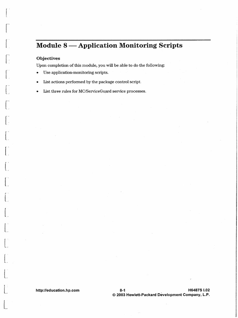 MC ServiceGuard M8 | PDF