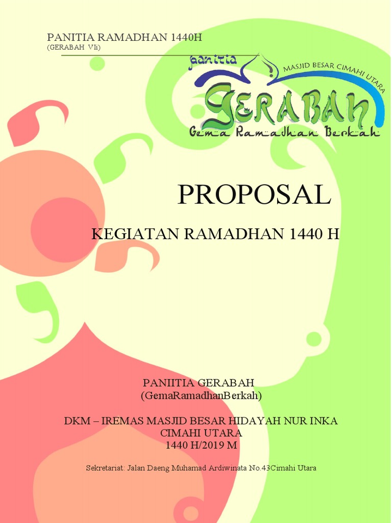 Proposal Kegiatan Ramadhan 1440H | PDF