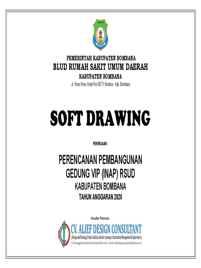 Soft Drawing: Perencanan Pembangunan Gedung Vip (Inap) Rsud | PDF