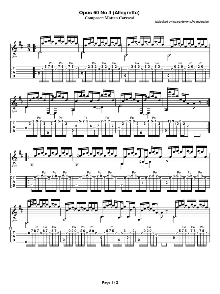 Etude 04-Carcassi | PDF