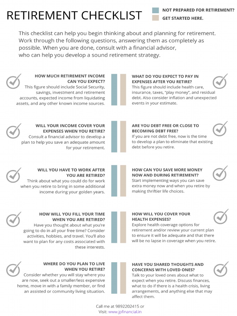 Retirement Checklist | PDF