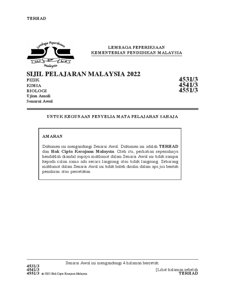 Biologi SPM | PDF