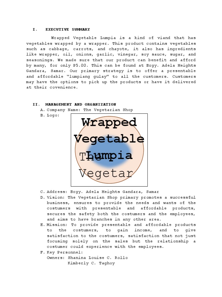 Business Plan (Entrep) | PDF | Expense | Equity (Finance)