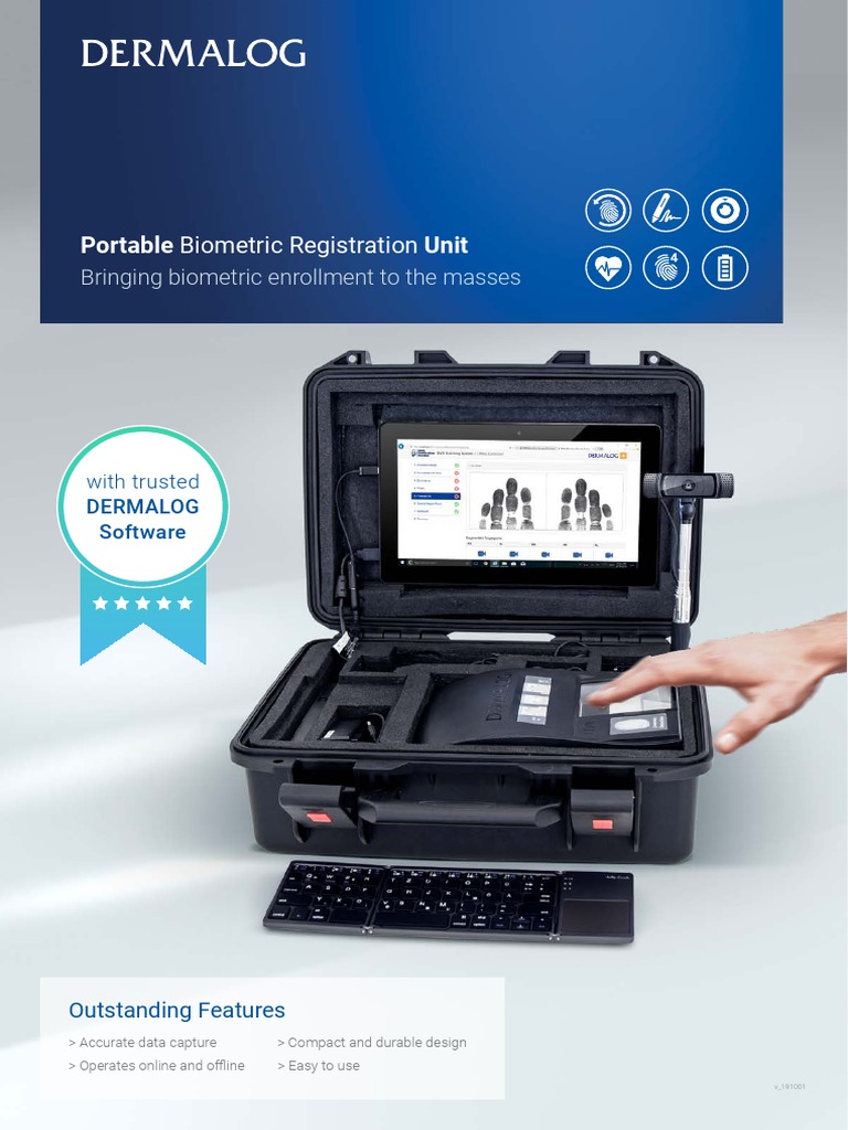 DERMALOG Portable Biometric Registration Unit en | PDF