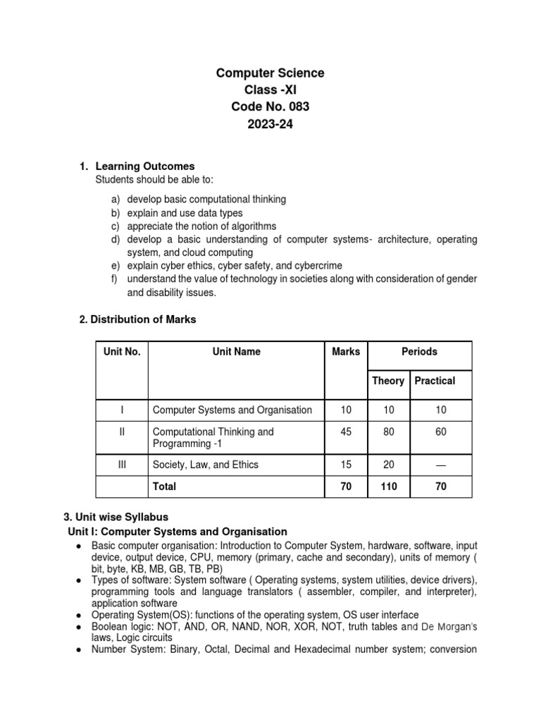 Computer Science SrSec 2023-24 | PDF | Computer Network | Byte