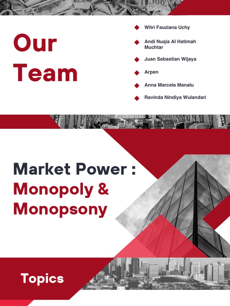 POWER MARKET - Monopoly & Monopsony | PDF