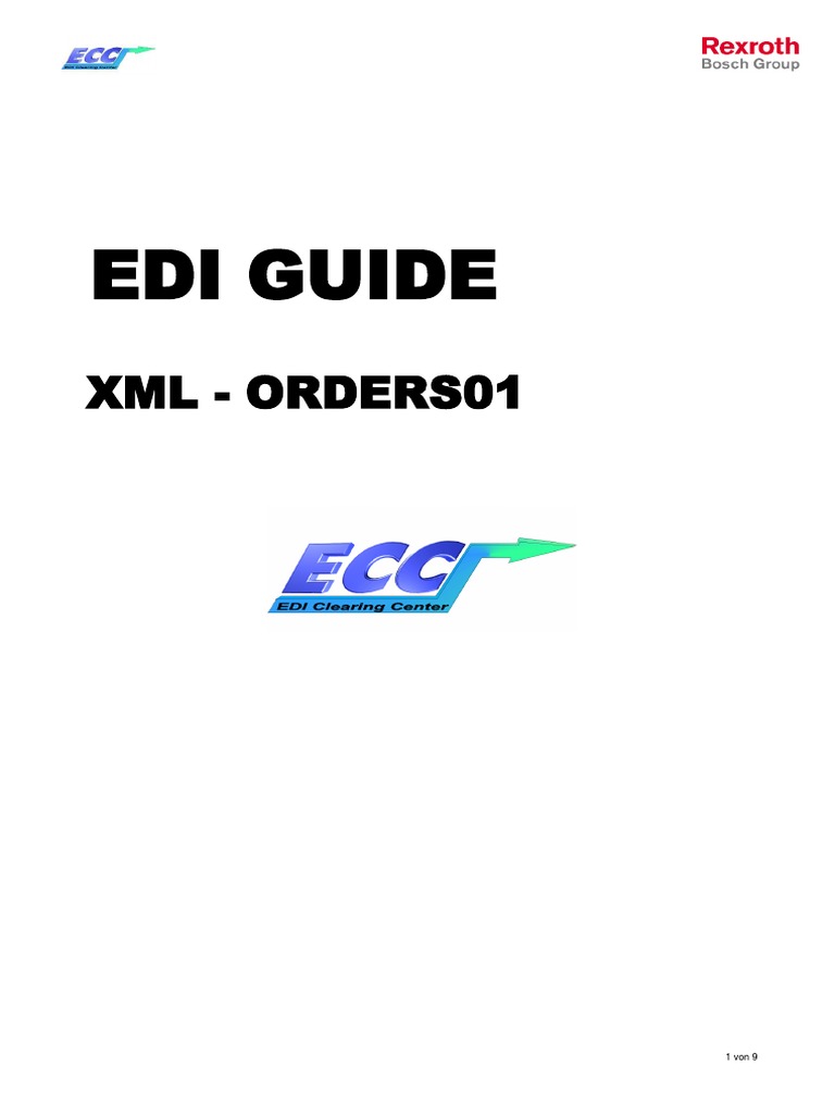 Edi Guide: XML - Orders01 | PDF | Value Added Tax | Electronic Data Interchange