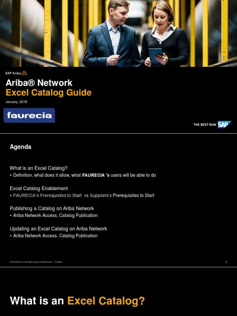 Faurecia_Excel_Catalog Guide | PDF | Procurement | Microsoft Excel
