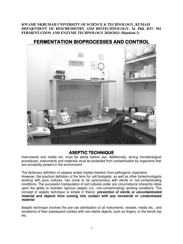 Fermentation Bioprocesses and Control | PDF | Sterilization (Microbiology) | Electromagnetic ...