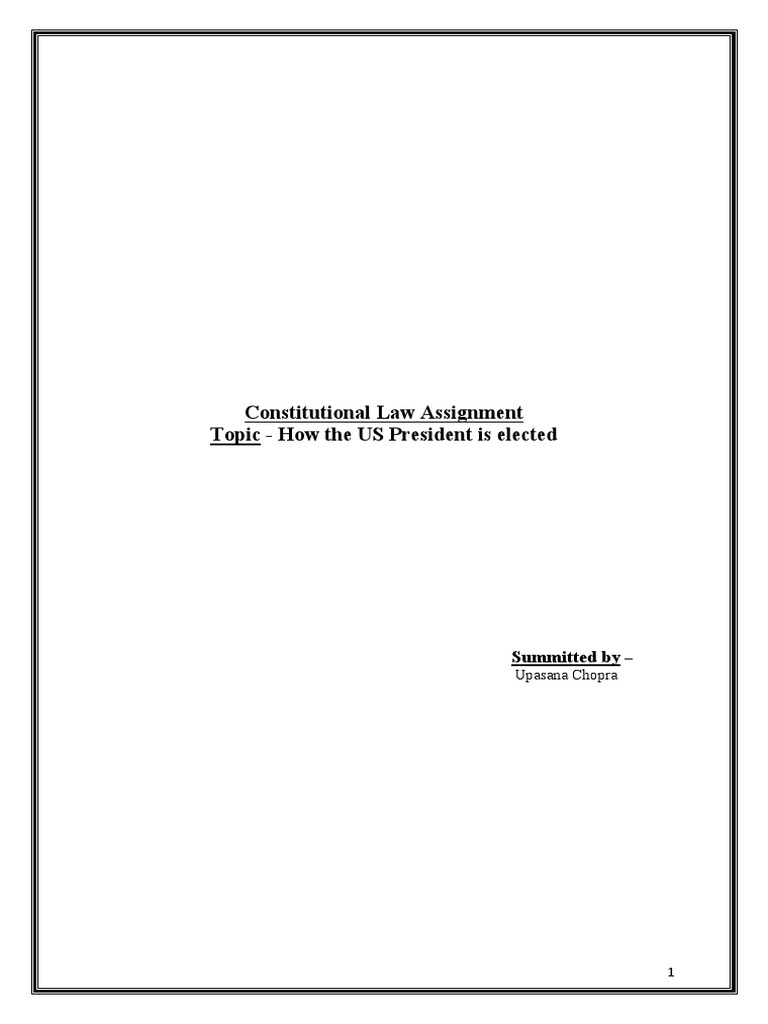 Constitutional Law Pdf Elections Voting