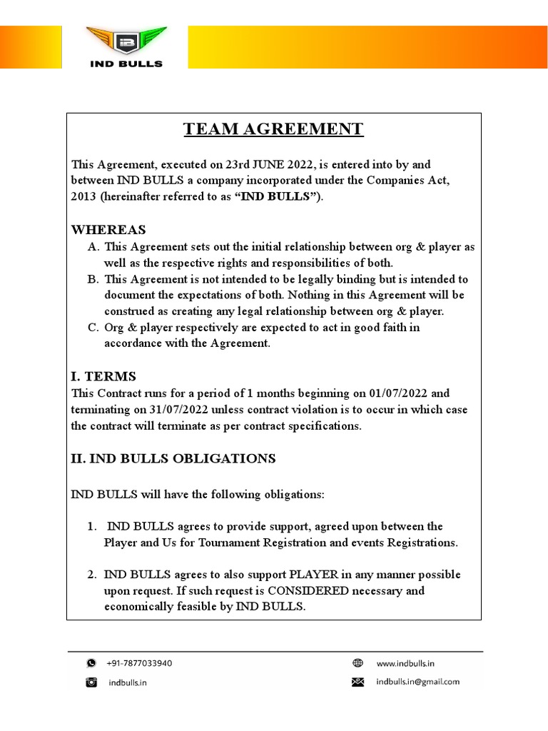 Esports Player Contract Guide | PDF | Taxes | Payments