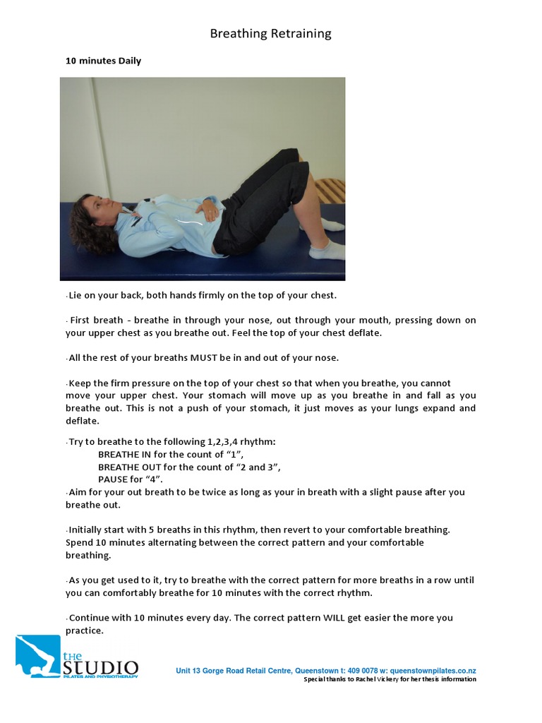 Breathing - Handout - Athlete | Download Free PDF | Breathing | Thorax