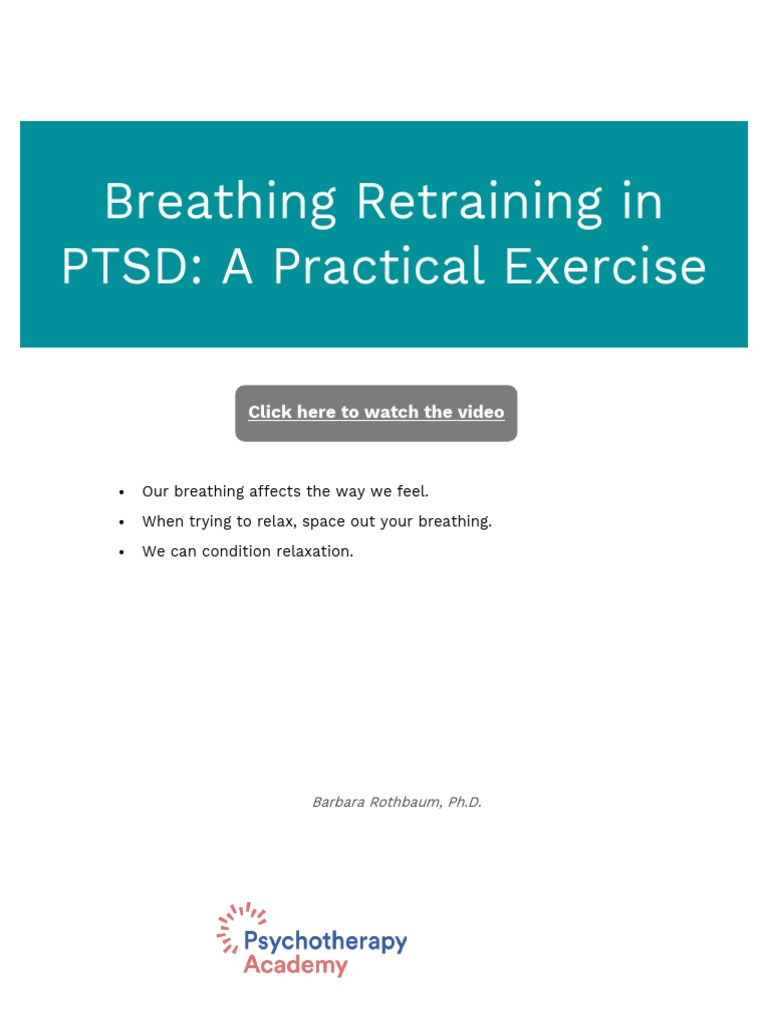 Breathing Retraining in PTSD A Practical Exercise | PDF | Psychological ...