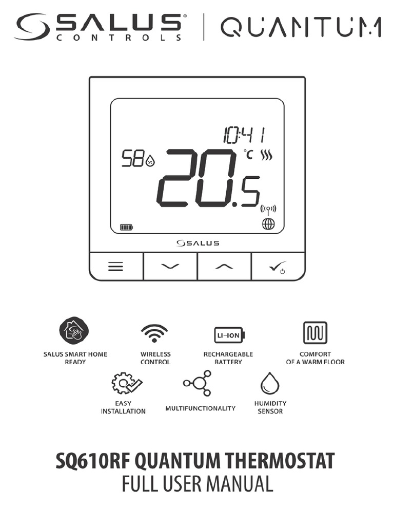 Sq610rf Manual V16 2019 Pdf Computer Network Thermostat 