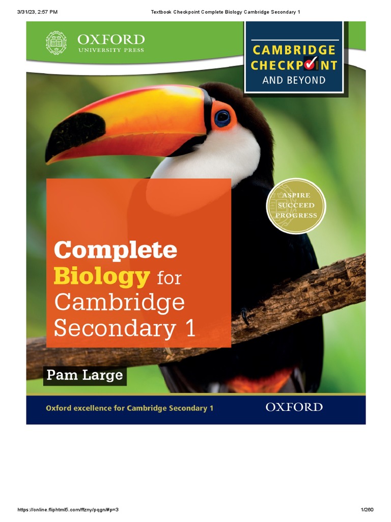 Textbook Checkpoint Complete Biology Cambridge Secondary 1 | PDF ...