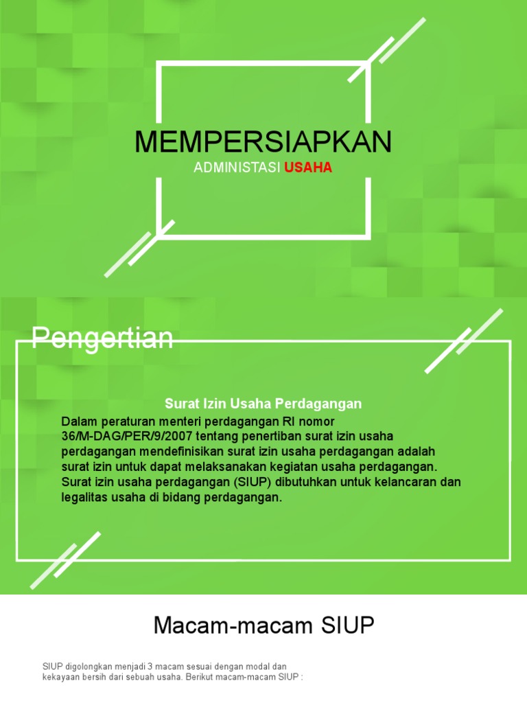 Panduan Lengkap SIUP, SITU, dan NPWP | PDF