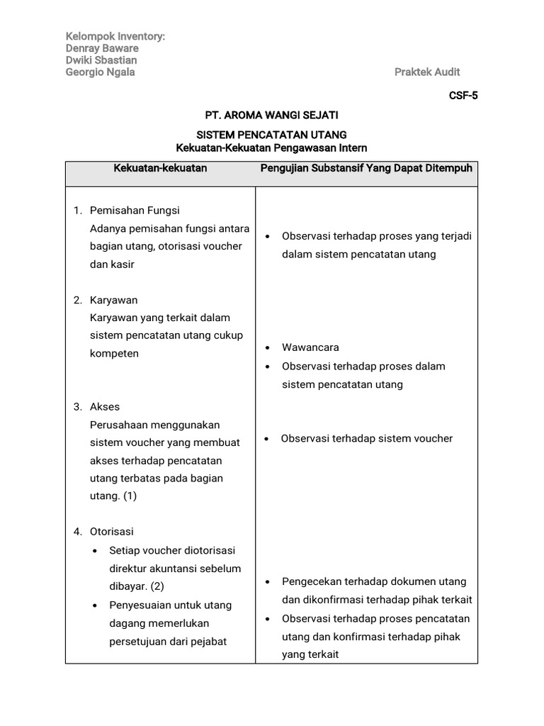Utang Dagang Dan Utang Yang Tidak DIcatat | PDF