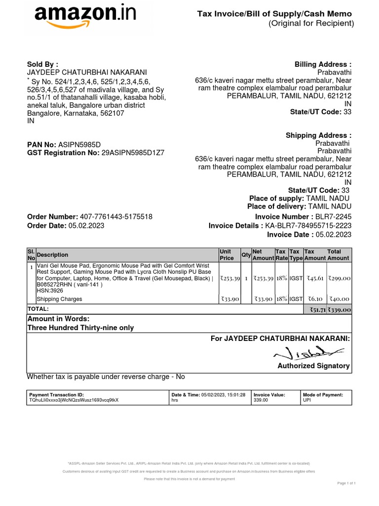 Mouse Pad | PDF | Invoice | Economies