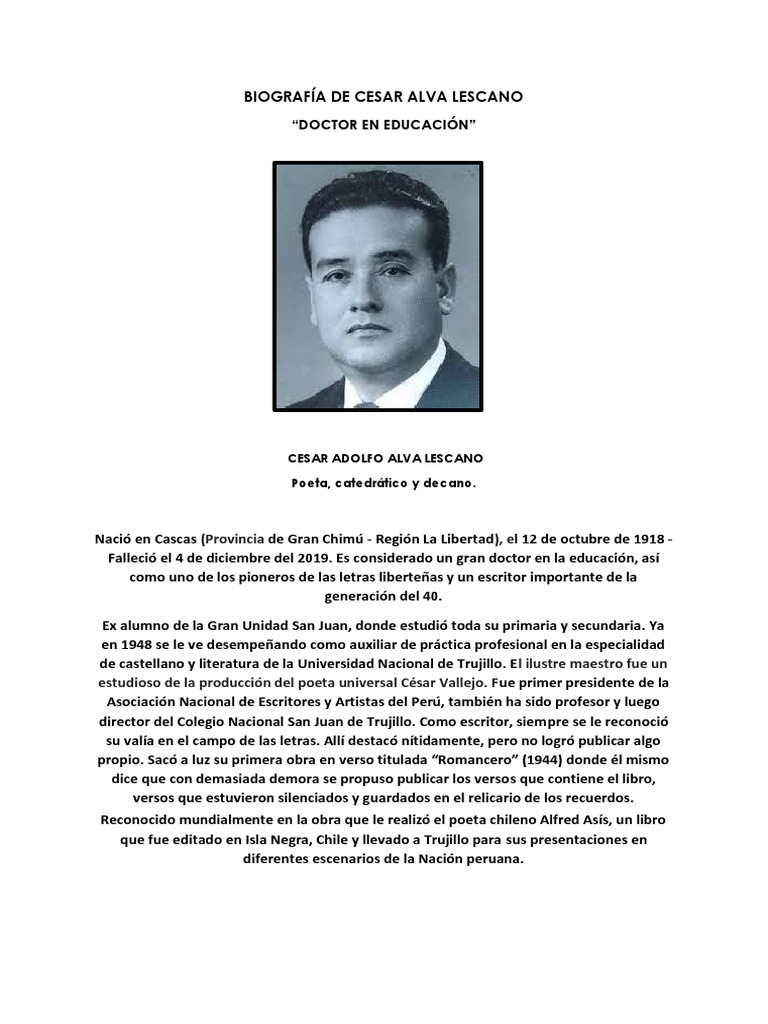 Cesar Adolfo Alva Lescano | PDF