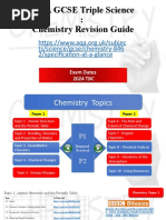 AQA GCSE Chemistry Paper 2 Topics Guide | PDF | Chemical Reactions ...