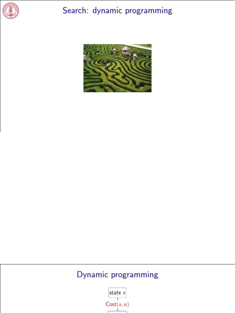 CS221 - Artificial Intelligence - Search - 4 Dynamic Programming | PDF ...