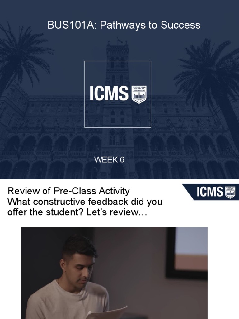 BUS101A Topic 6 | PDF | Cognition | Communication