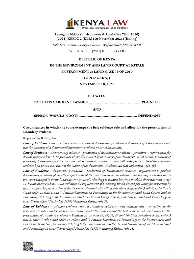 Documentary Evidence Case... | PDF | Evidence (Law) | Lawsuit