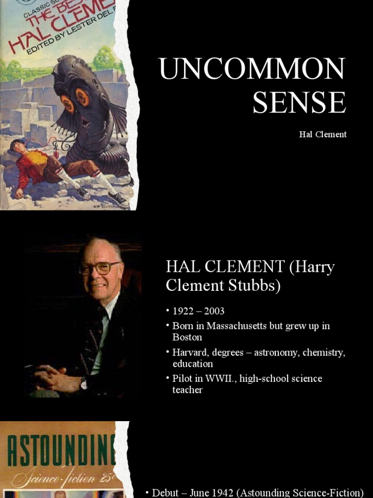 UNCOMMON SENSE - Sci-Fi Course | PDF