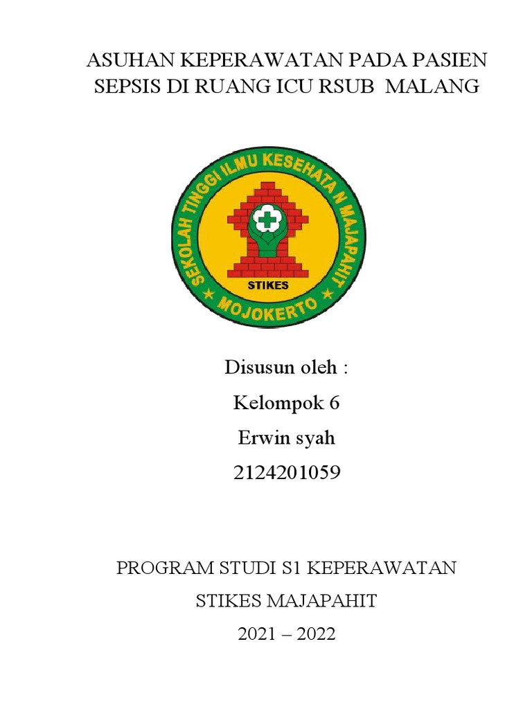 Tugas Kep - Kritis, Askep Sepsis | PDF