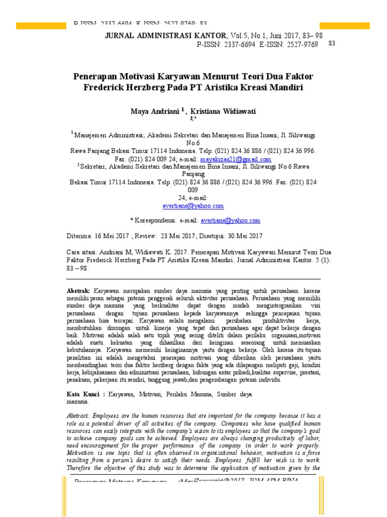 Teori Dua Faktor | PDF